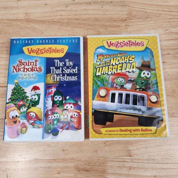 Veggie Tales | Other | 2 Veggie Tales Minnesota Cuke Saint Nicholas The ...